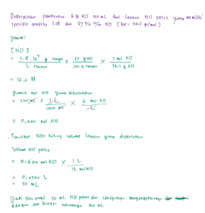Membuat Larutan HCl 6 M dari HCl Pekat - KimiaAnalisis.com